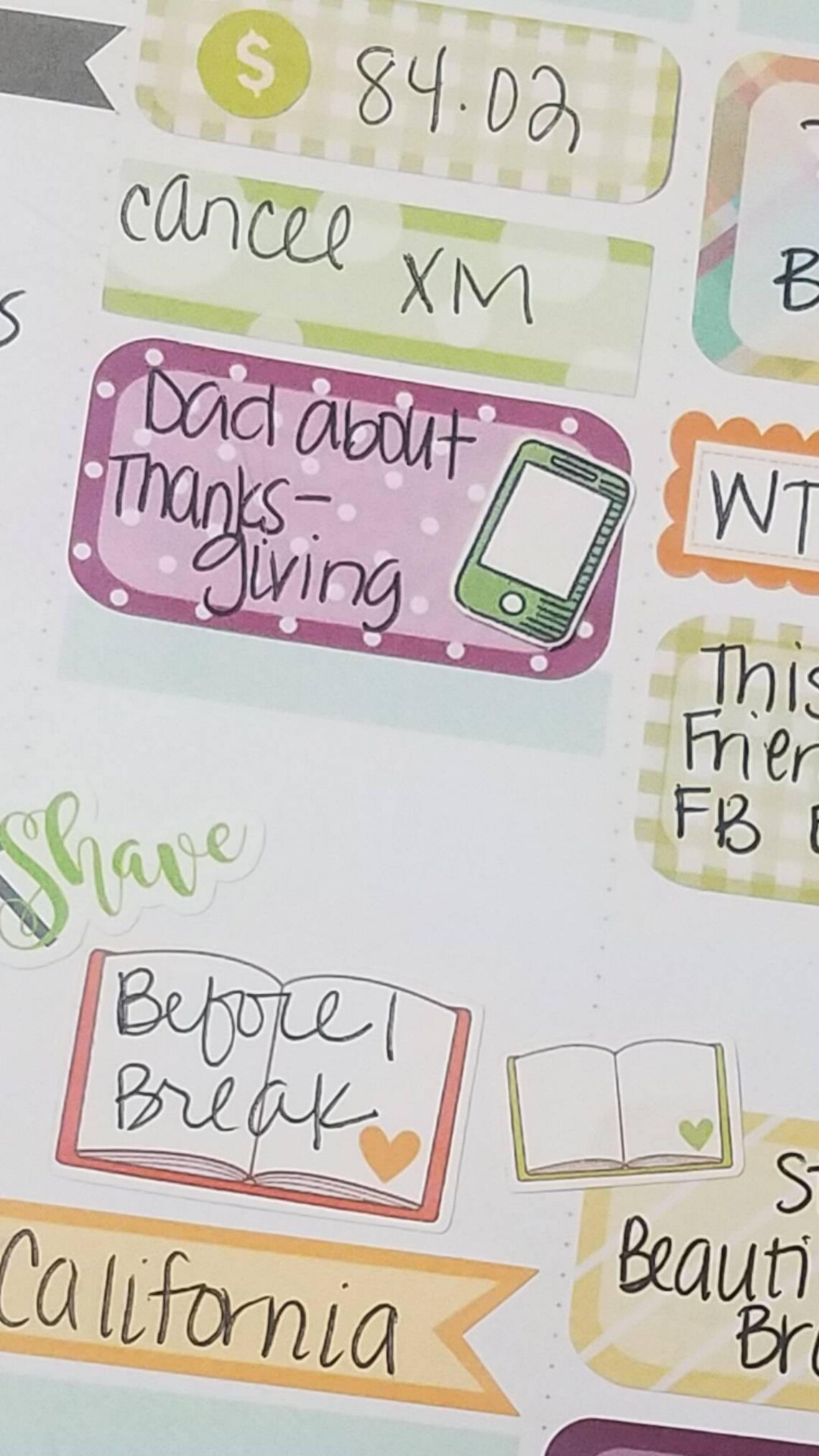 Cell Phone Icon || Planner Stickers - Etsy