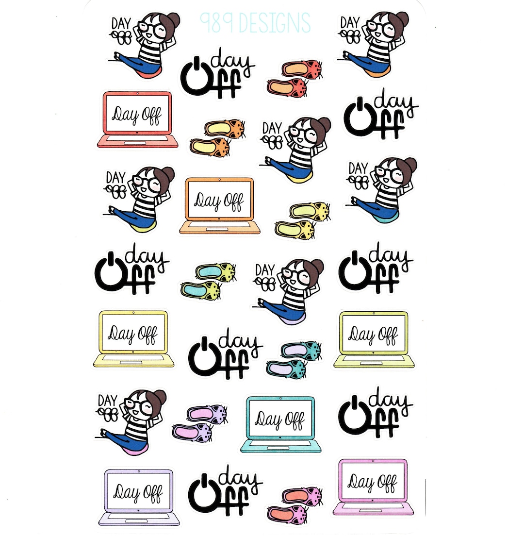 Lu's Day off - Planner Stickers - Professional Stickers - Work Stickers ...
