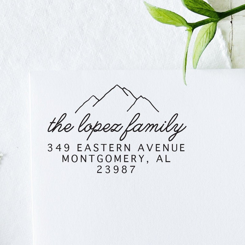 Mountain Stamp - Etsy