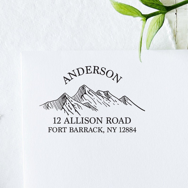 Mountain Stamp - Etsy