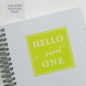 Modern Adoption Baby Book. Custom Modern Baby Book. Baby Book for ...