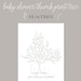Baby Shower Thumb Print Tree Printable. Baby Shower Guests Tree Sign in ...