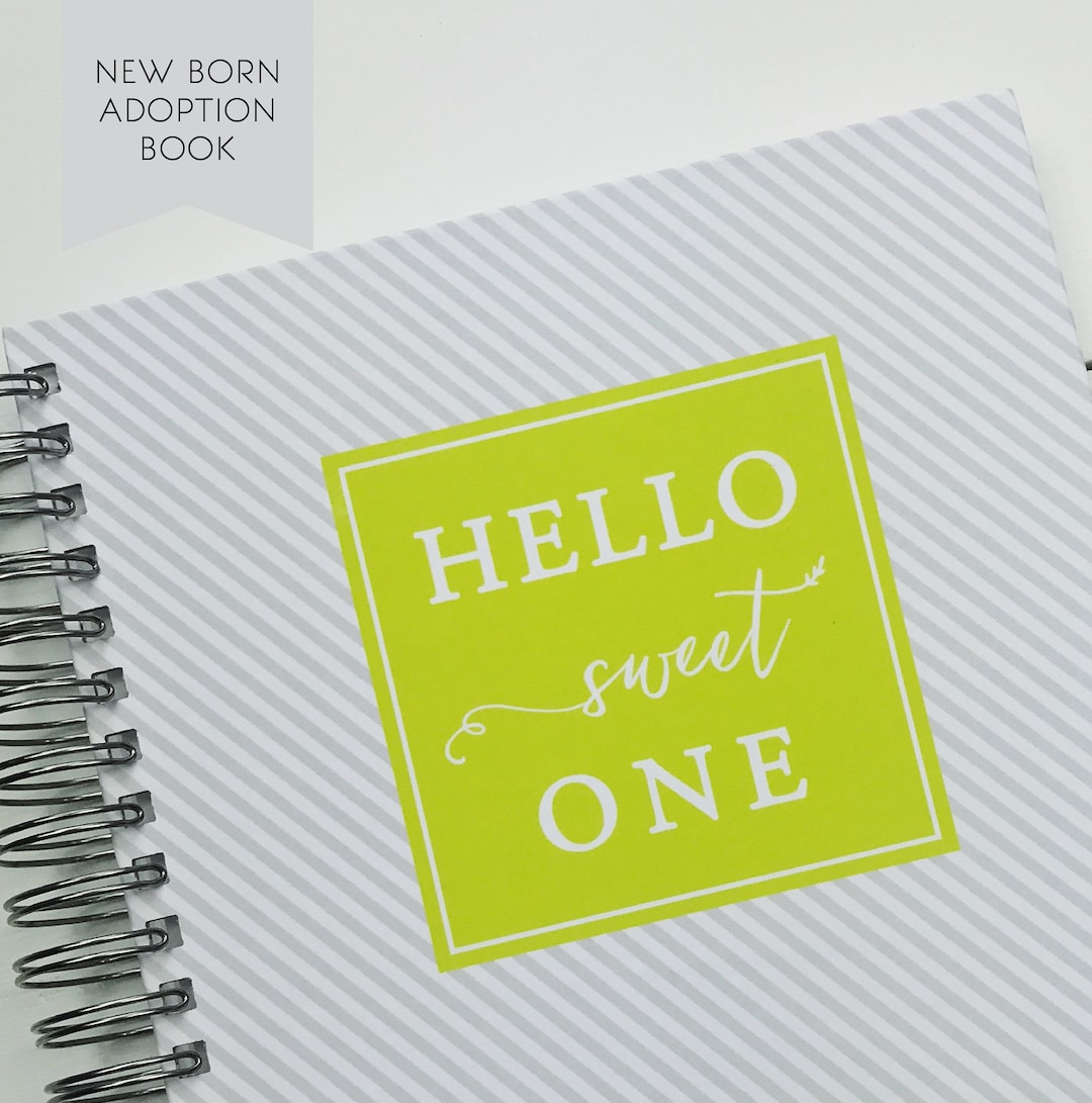 Modern Adoption Baby Book. Custom Modern Baby Book. Baby Book for ...