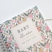 Modern Baby Book. Custom Floral the First Year Baby Book - Etsy