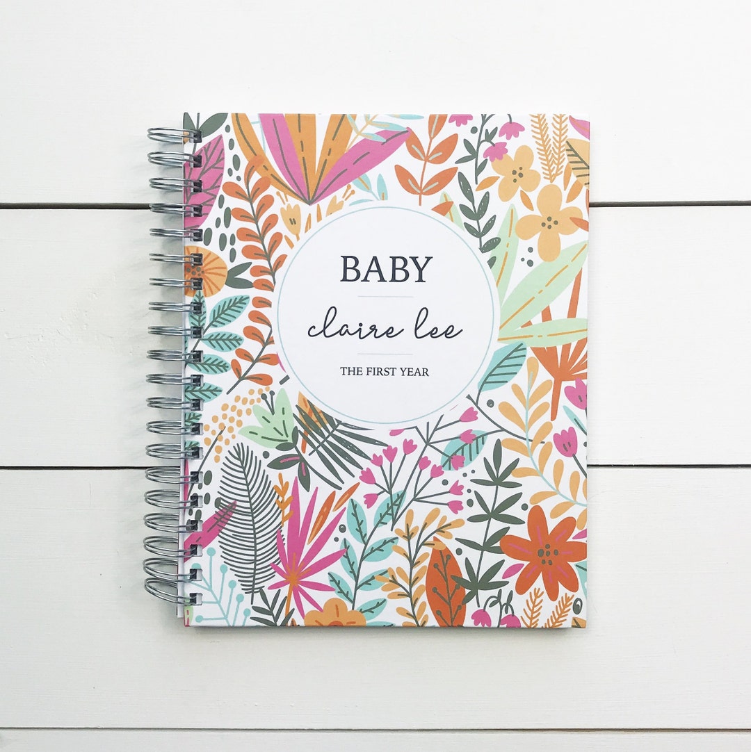 Baby Memory Milestone Book. 12 Month Baby Book. the First Year. Custom ...