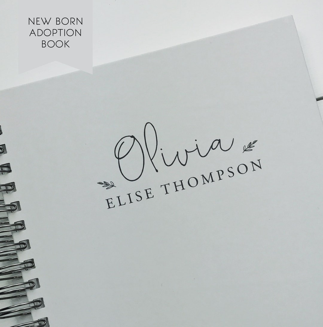 PERSONALIZED Adoption Baby Book. Newborn Baby Adoption Gift. Custom ...