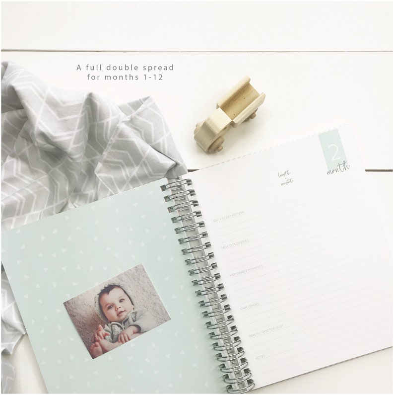 First Year Baby Memory Book Boy. Baby Journal. Baby Shower | Etsy