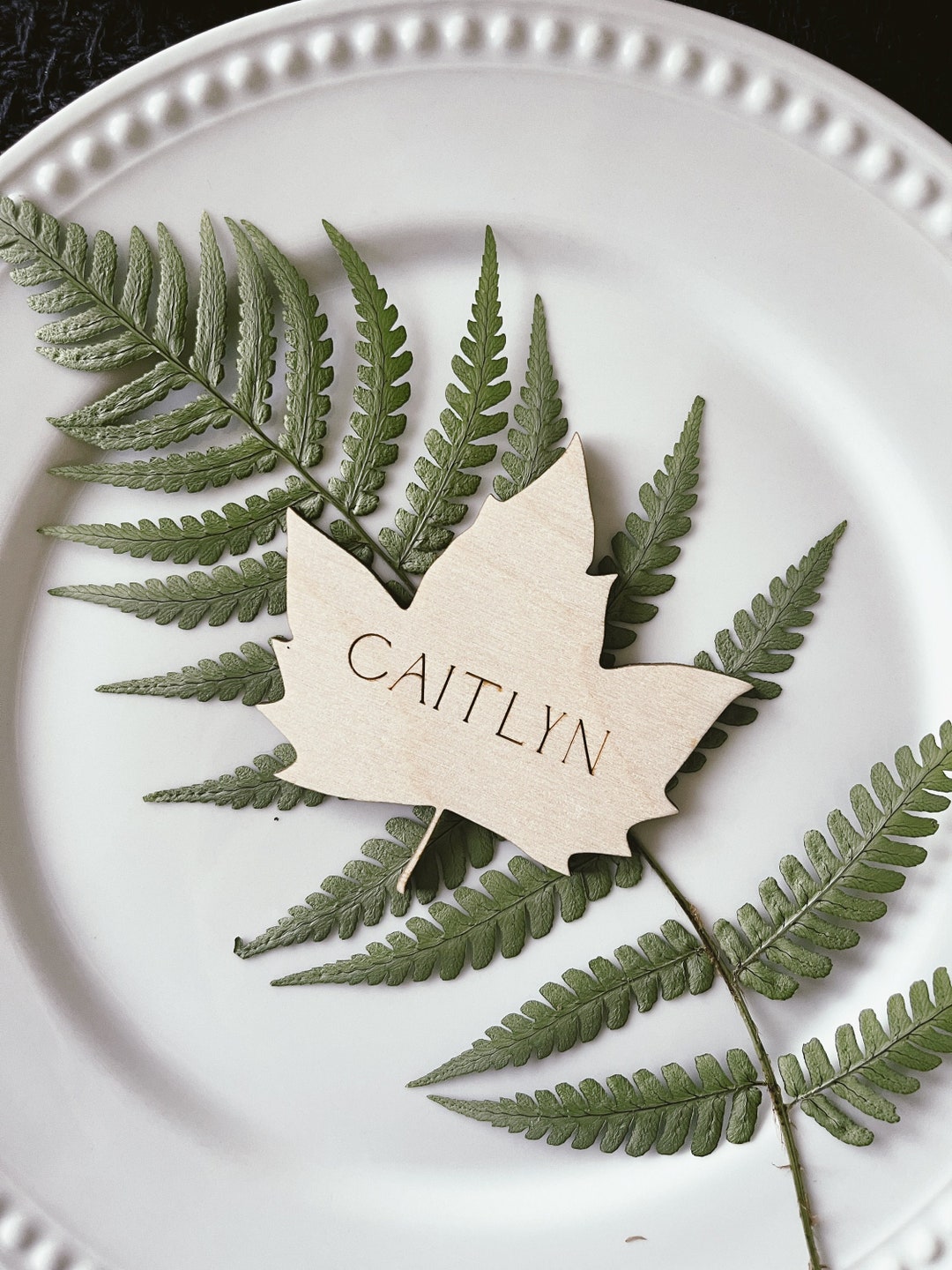 Thanksgiving Table Setting Name Tags. Leaf Table Setting Tags. Fall ...
