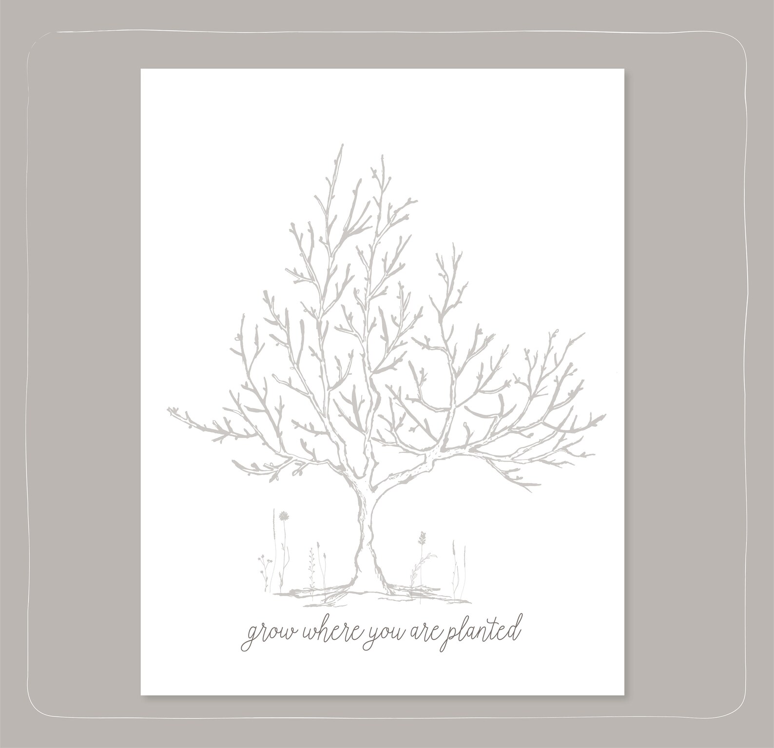 Baby Shower Thumb Print Tree Printable. Baby Shower Guests - Etsy