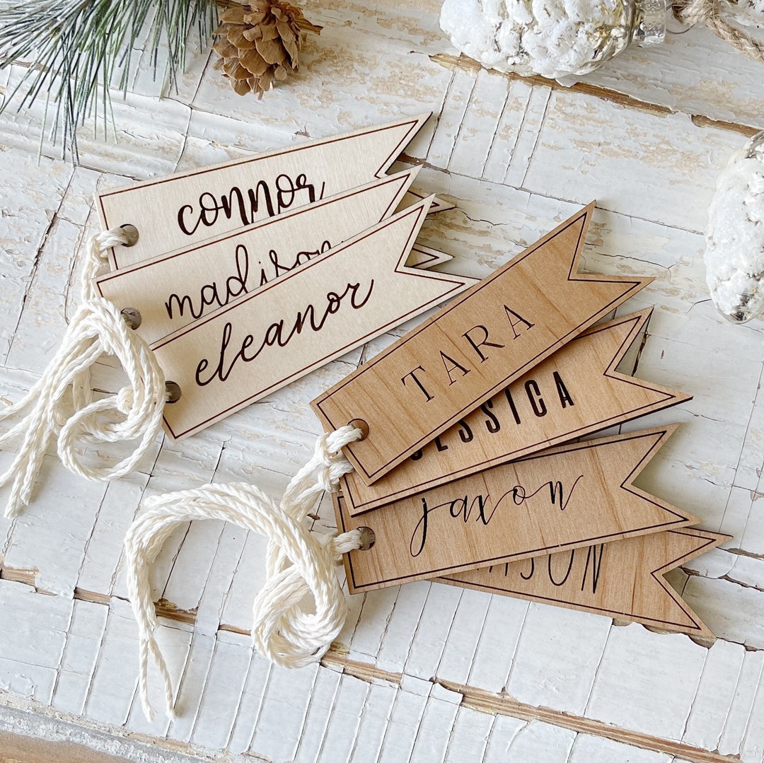 Personalized Stocking Tag, Customizable Christmas Tag, Name Tag for ...