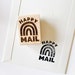 Happy Mail Stamp. Packaging Logo Stamp. Rainbow Stamp. Small Business ...