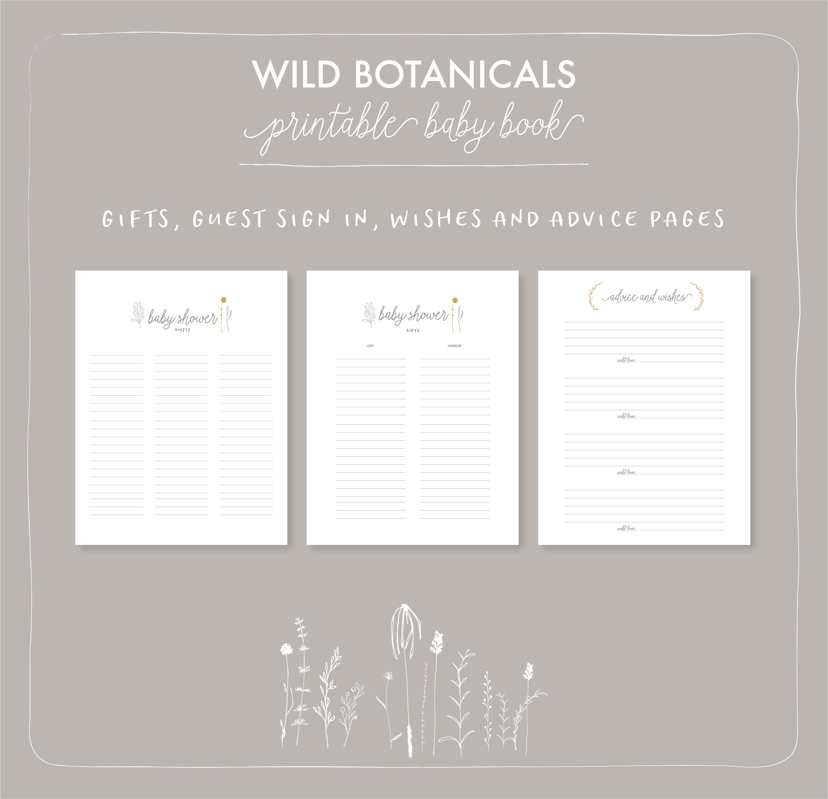 Unique Printable Baby Book Pages