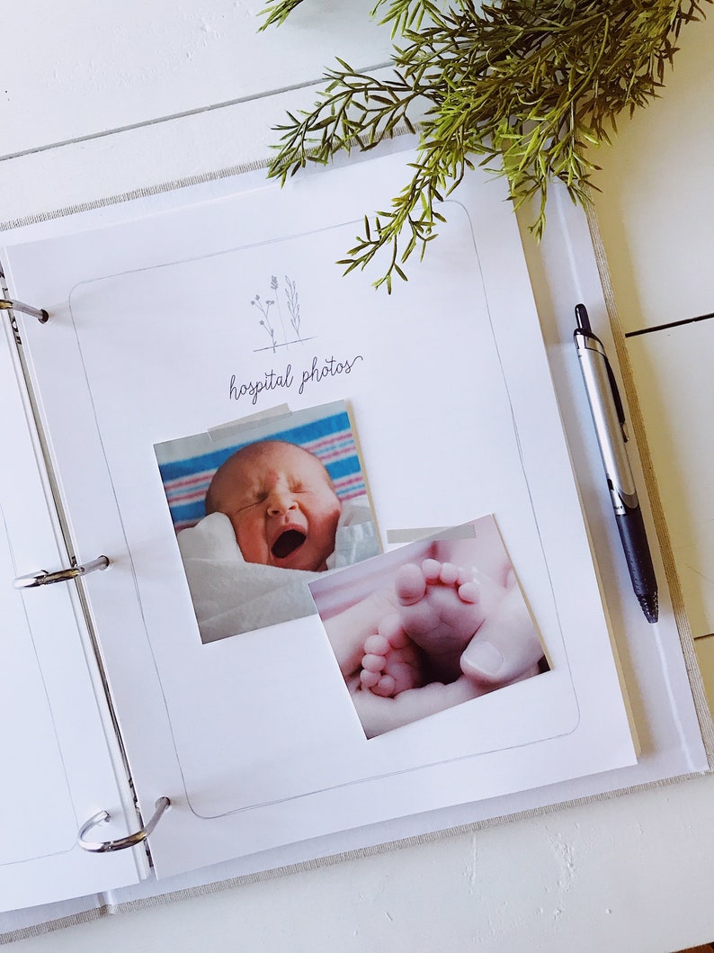 Baby Book Template Printable. Custom Baby Book Shower Gift. | Etsy