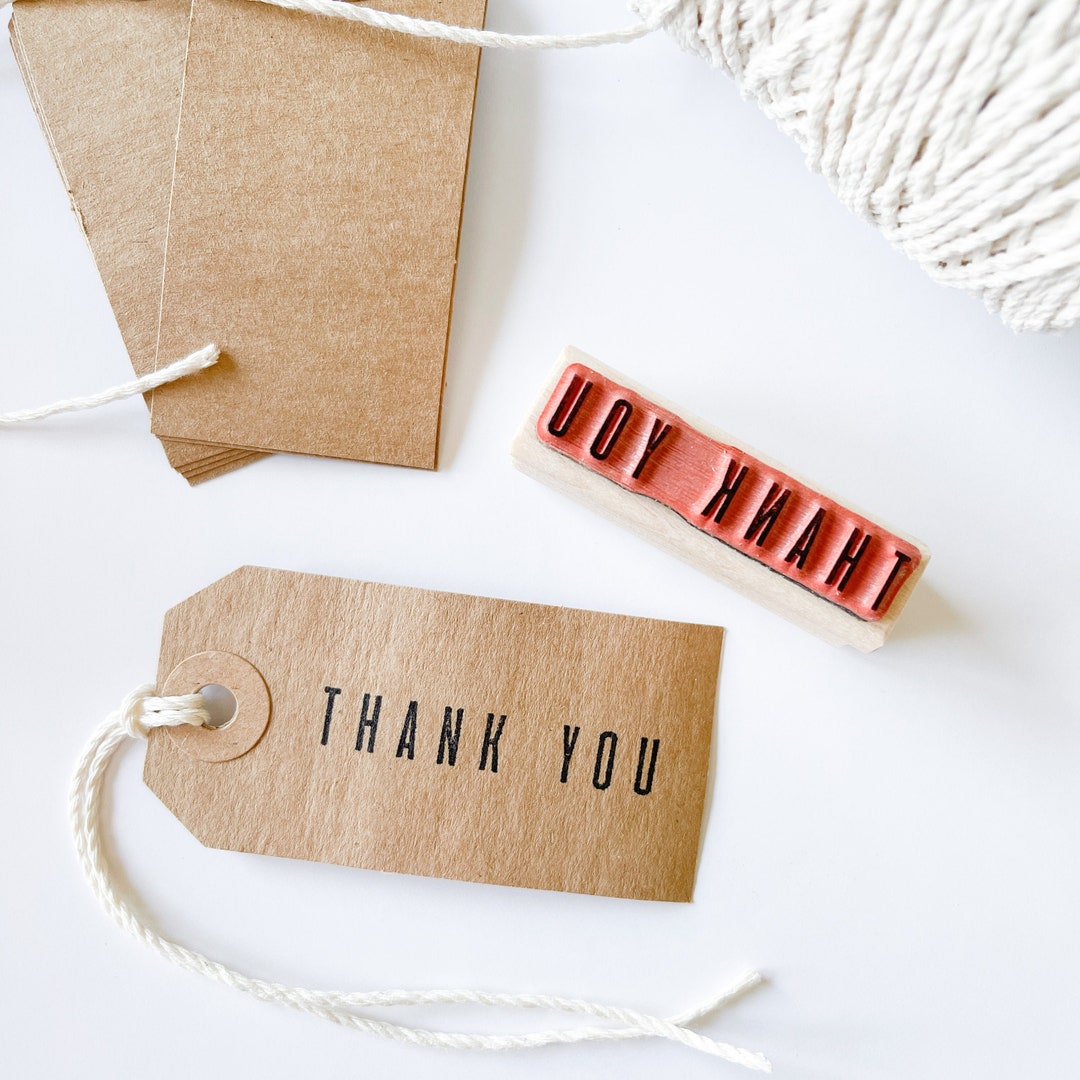 Thank You Stamp. Simple Modern Thank You Rubber Stamp. Stamp for ...