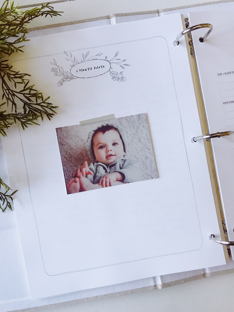 Baby Book Template Printable. Custom Baby Book Shower Gift. | Etsy