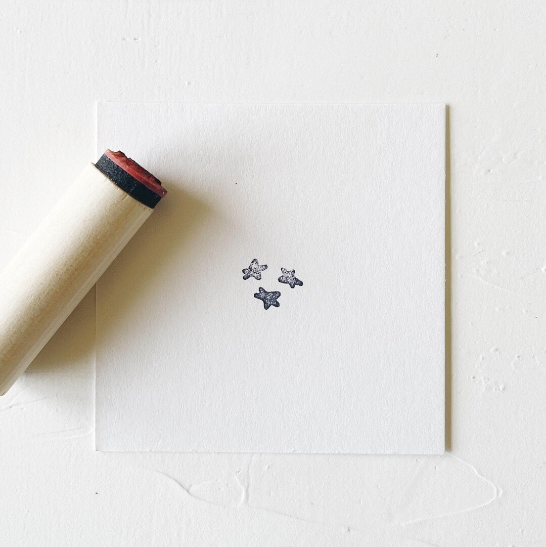 Mini STARS Stamp. Rubber Planner Stamp. Bujo Bullet Journaling Stamp ...