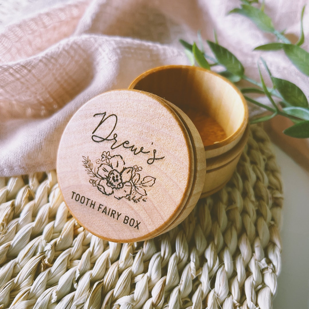 ENGRAVED Tooth Fairy Box. Personalized Tooth Fairy Box. First Birthday ...