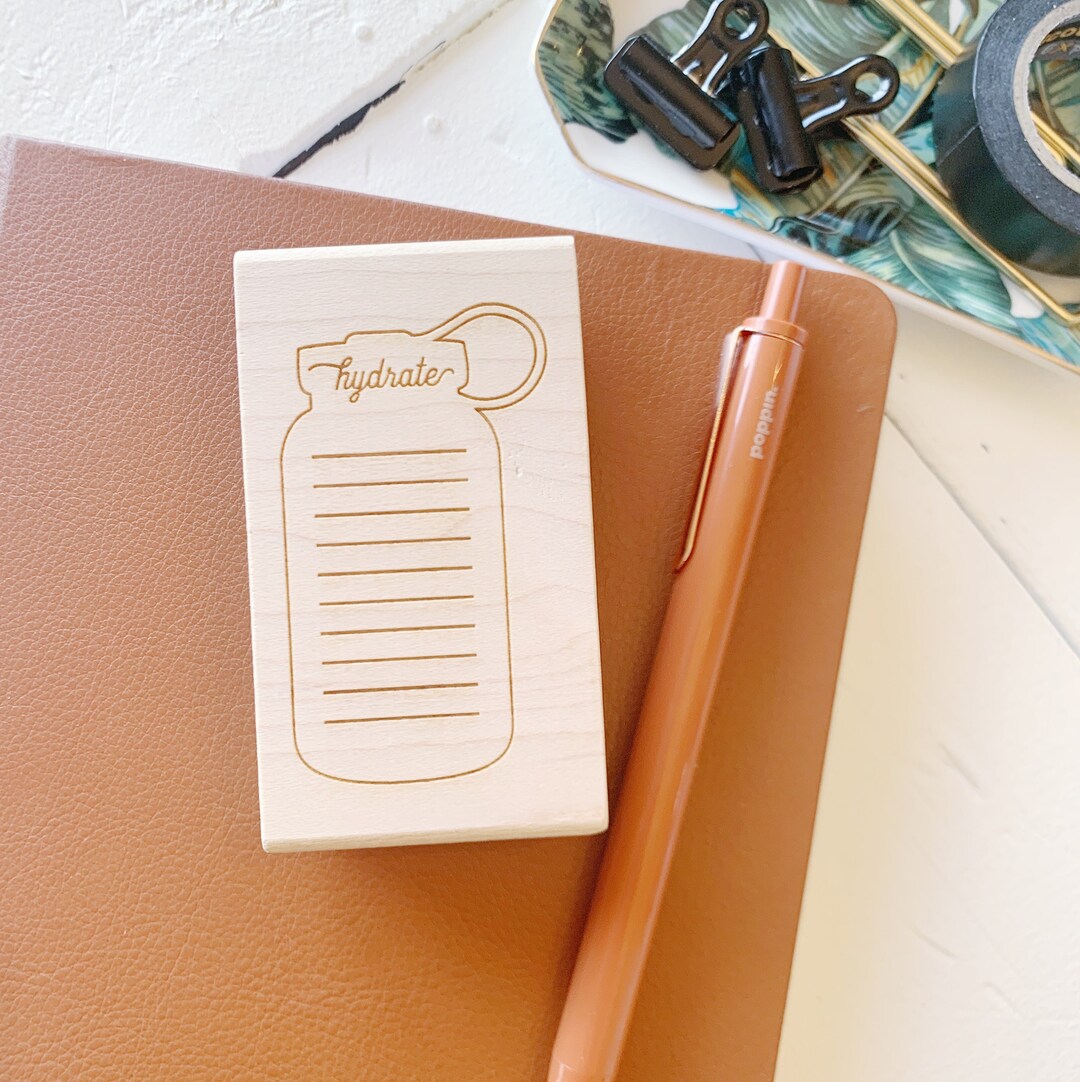 Water Tracker Stamp. Planner Stamp. Hydration Tracker. Bujo Stamps ...