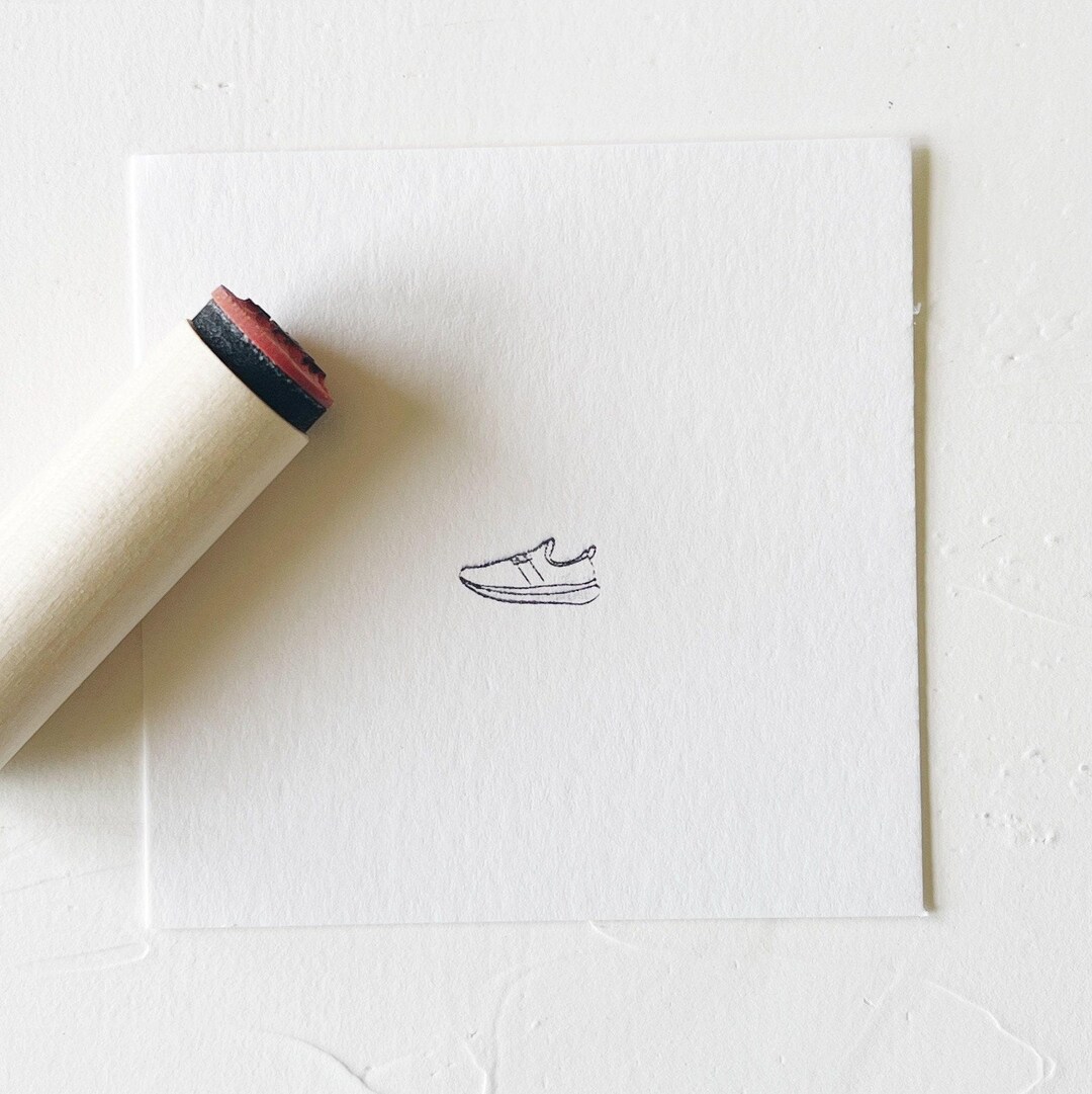 Mini SNEAKER Stamp. Rubber Planner Stamp. Bujo Bullet Journaling Stamp ...
