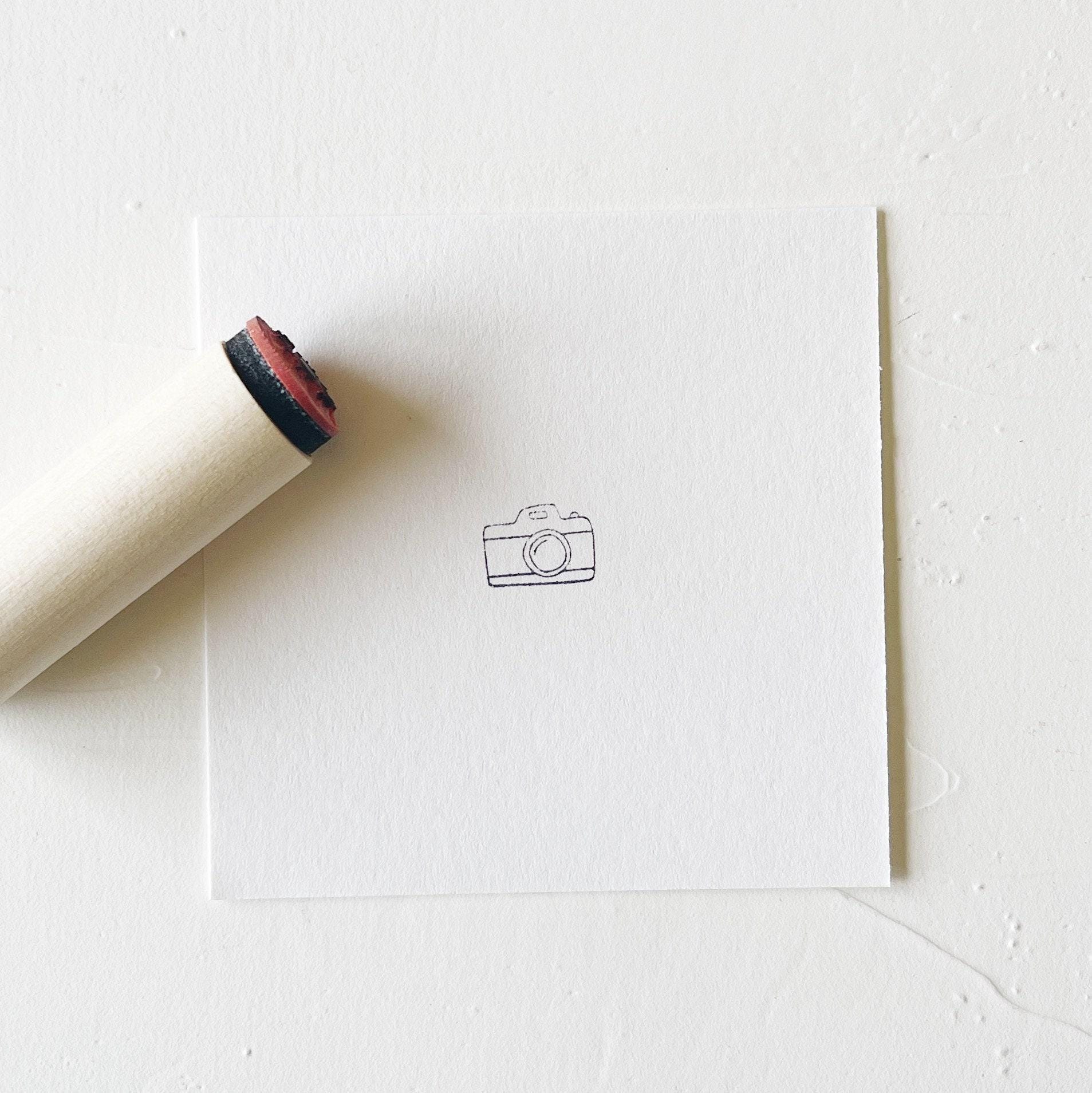 Mini CAMERA Stamp. Rubber Planner Stamp. Bujo Bullet Journaling Stamp ...