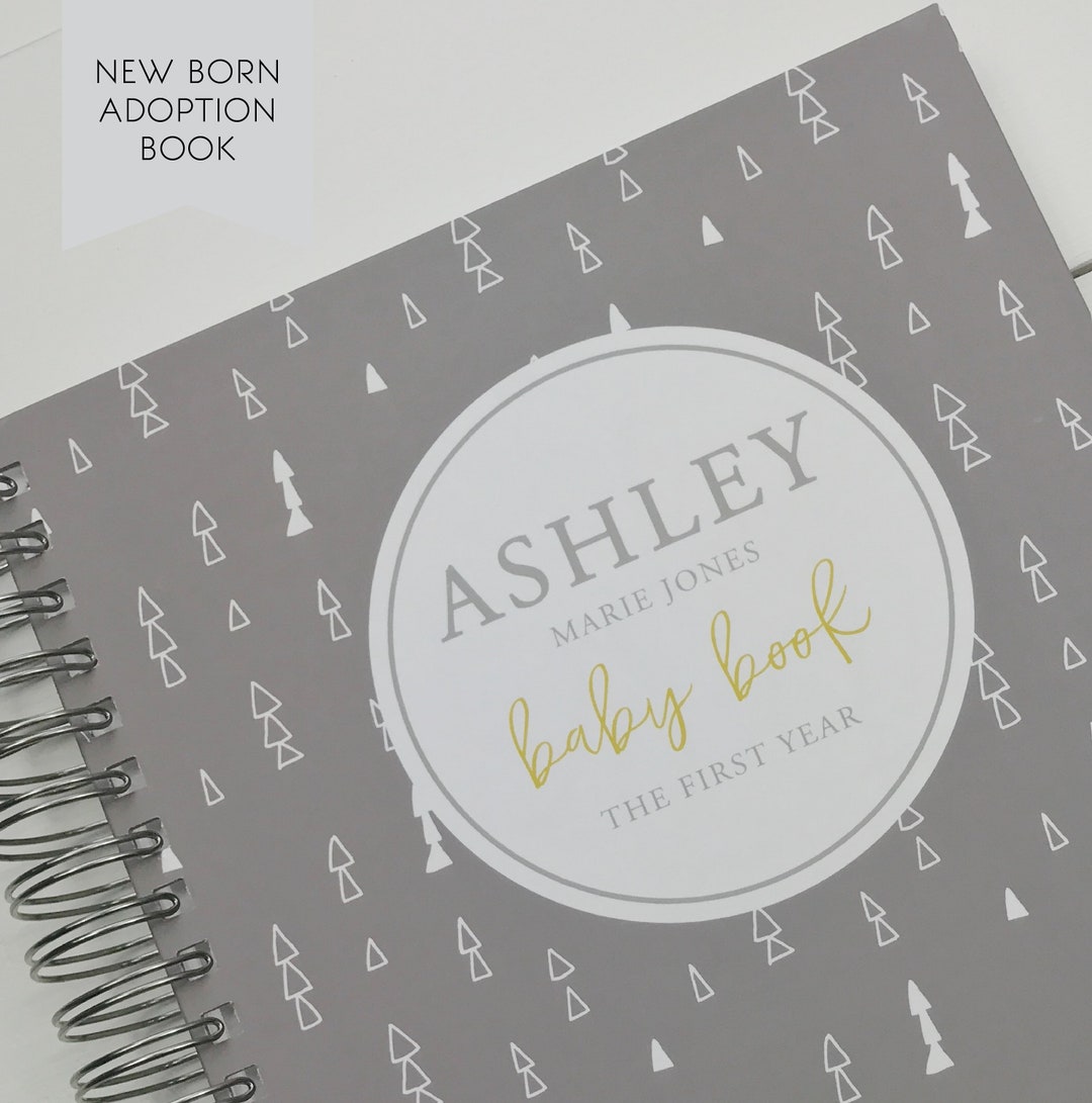 Adoption Baby Book. New Born Baby Adoption Gift. Custom Adoption Book ...