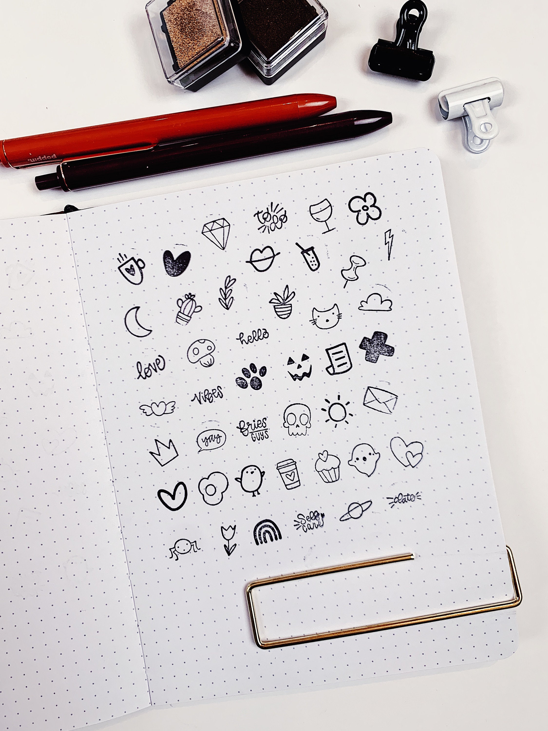 Mini ARROWS Stamp. Rubber Planner Stamp. Bujo Bullet | Etsy