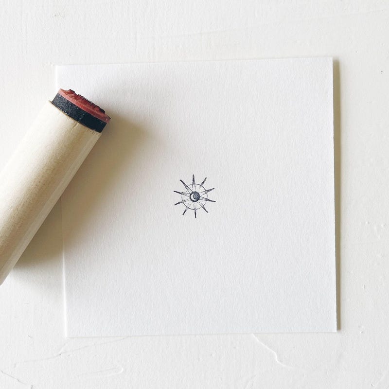Moon and Star Mini Stamp - Etsy