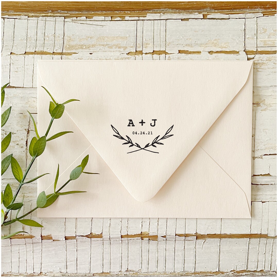 BEST SELLER Wedding Logo Stamp. Custom Wedding Gift Stamp for Favors or ...