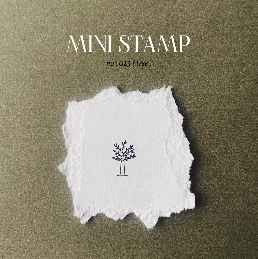 Mini Tree Stamp. Rubber Planner Stamp. Bujo Bullet Journaling Stamp ...
