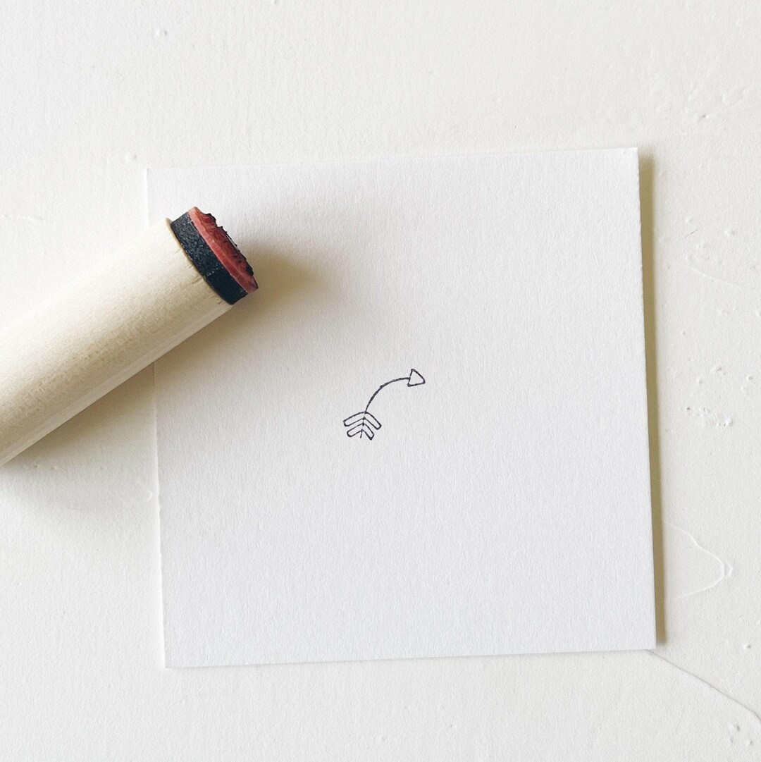 Mini ARROW Stamp. Rubber Planner Stamp. Bujo Bullet Journaling Stamp ...