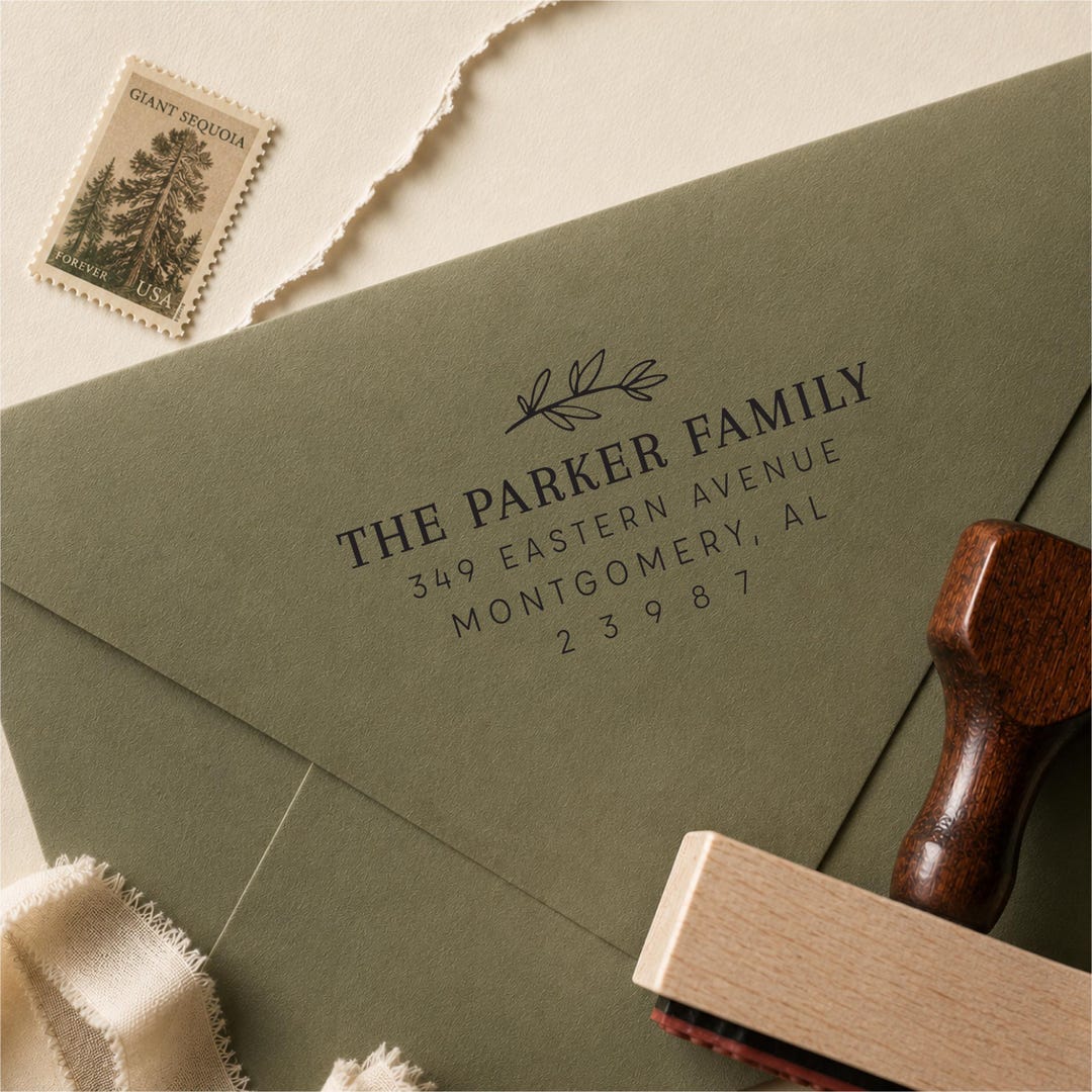 Custom Return Address Stamp, Self Inking or Wood - Etsy