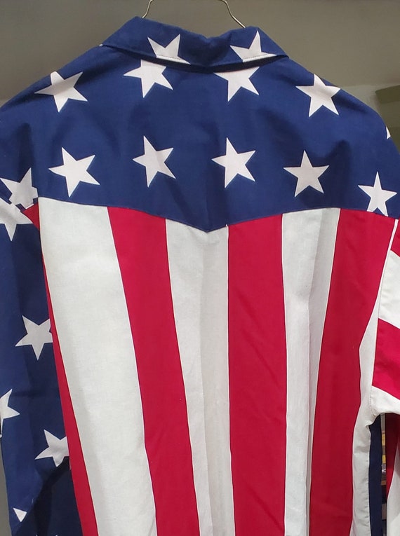 American Flag Button