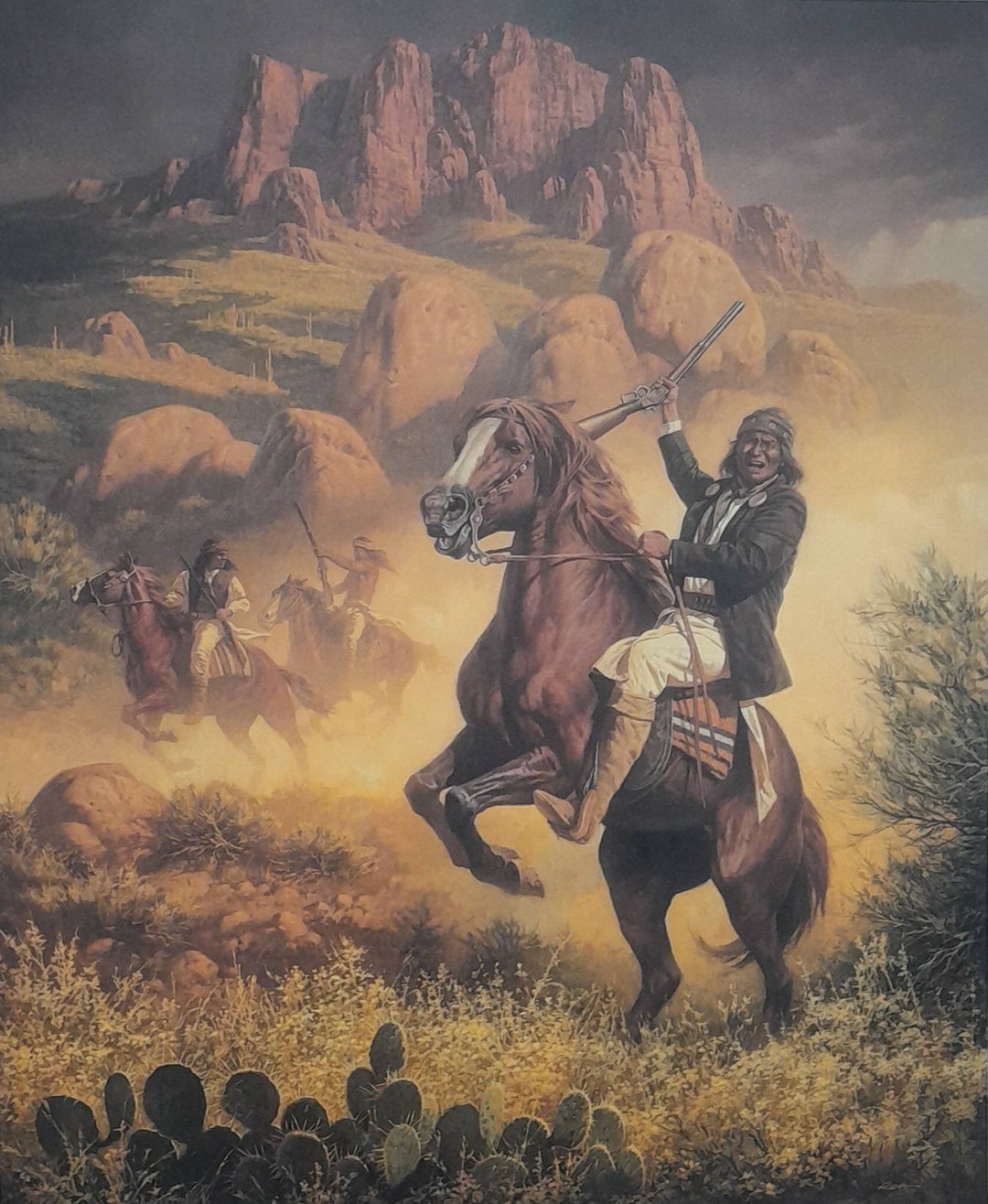 Geronimo - A Signed and Numbered Limited Edition Print by Chuck Ren ...