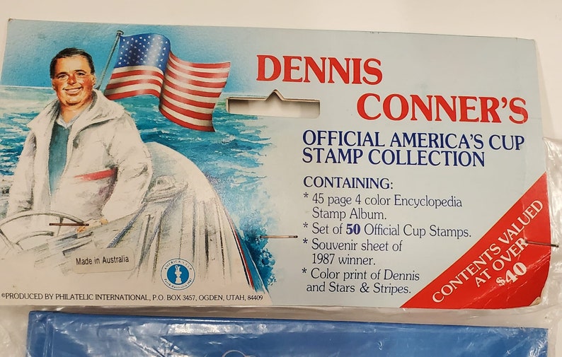 Dennis Conner's Official America's Cup Stamp Collection - Vintage - NEW ...