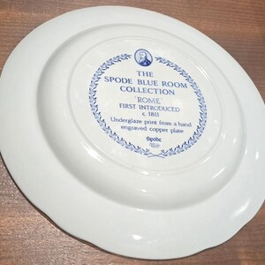 Spode Blue Room Collection ROME Scalloped Dinner Plate 10.5 In. Made in ...