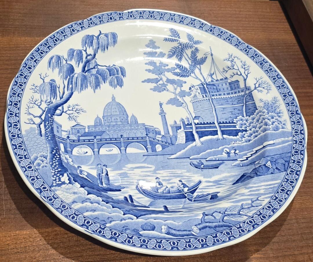 Spode Blue Room Collection ROME Scalloped Dinner Plate 10.5 In. Made in ...
