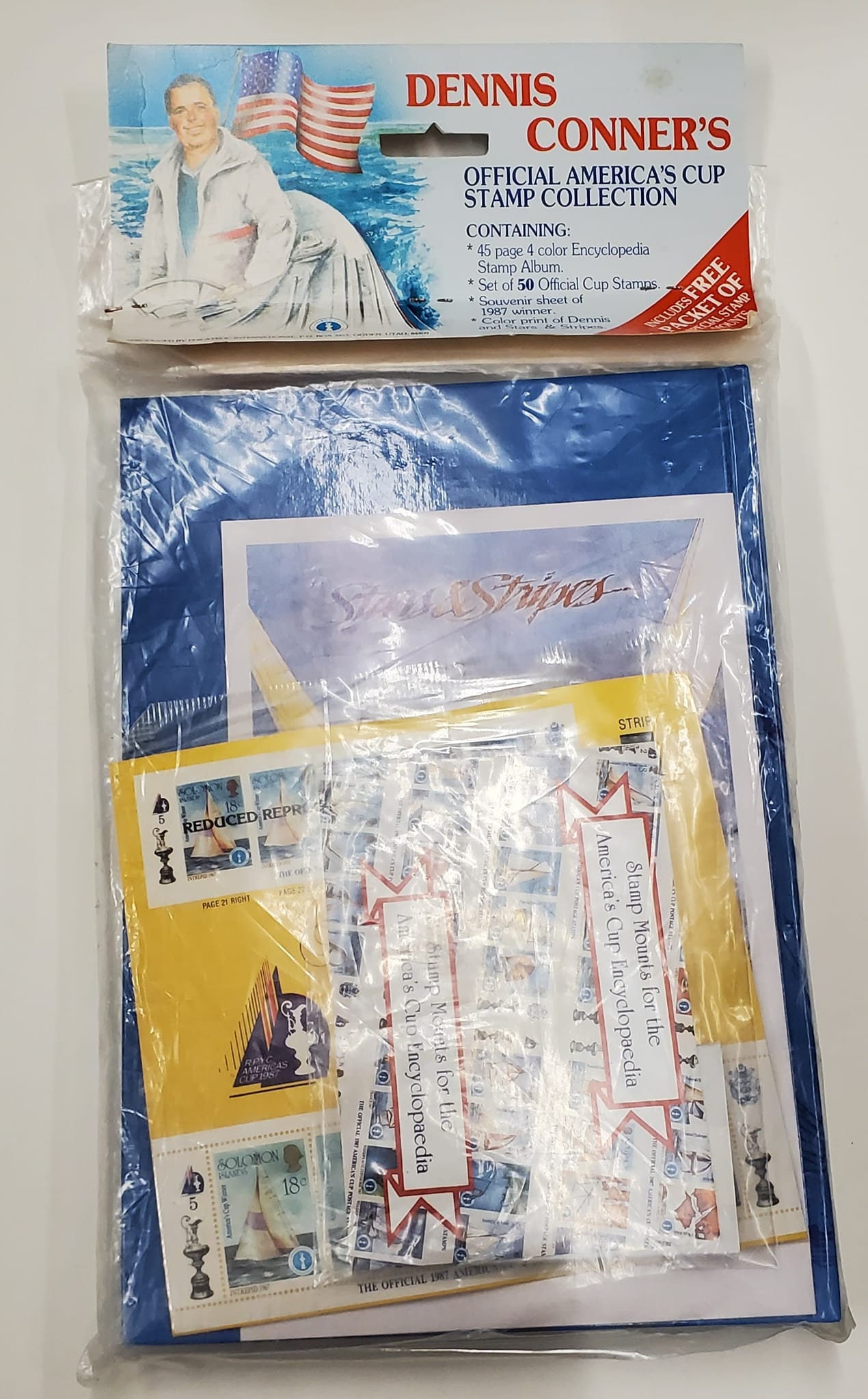 Dennis Conner's Official America's Cup Stamp Collection - Vintage - NEW ...