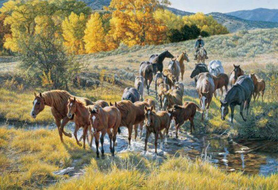 Crossing the Creek - Signed and Numbered Limited Edition Print by Tim ...