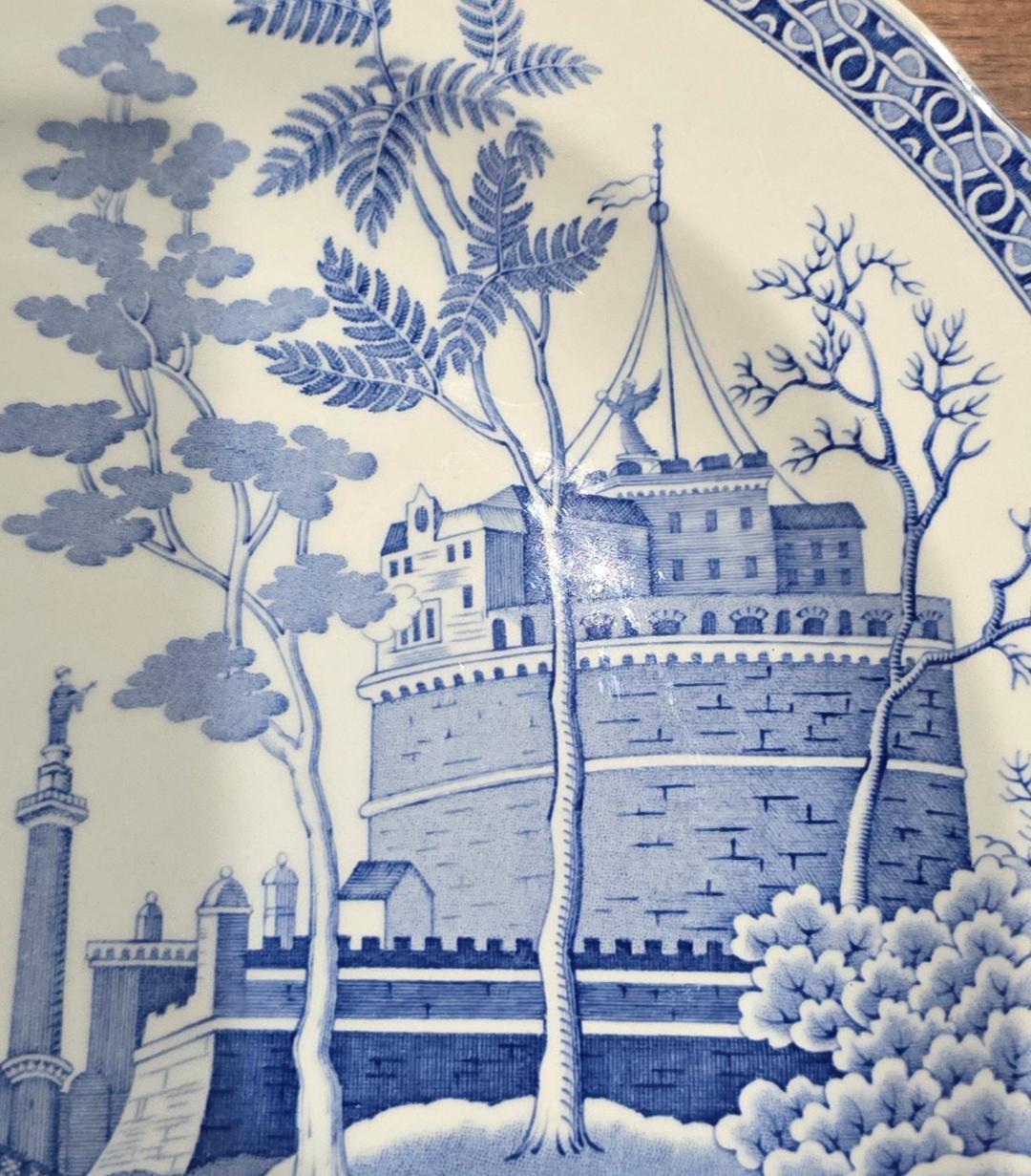 Spode Blue Room Collection ROME Scalloped Dinner Plate 10.5 In. Made in ...
