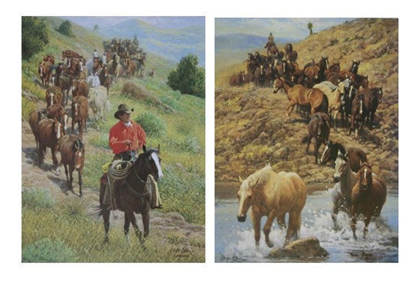 The Cowboy's Dream Set of 2 Limited Edition Prints by Wayne Baize Good ...