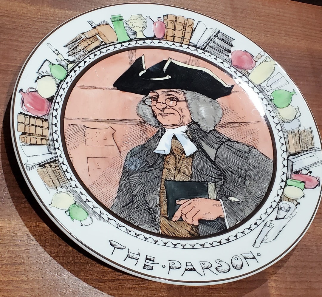 Vintage Royal Doulton Plate, the Parson, TC1047, Porcelain, England ...