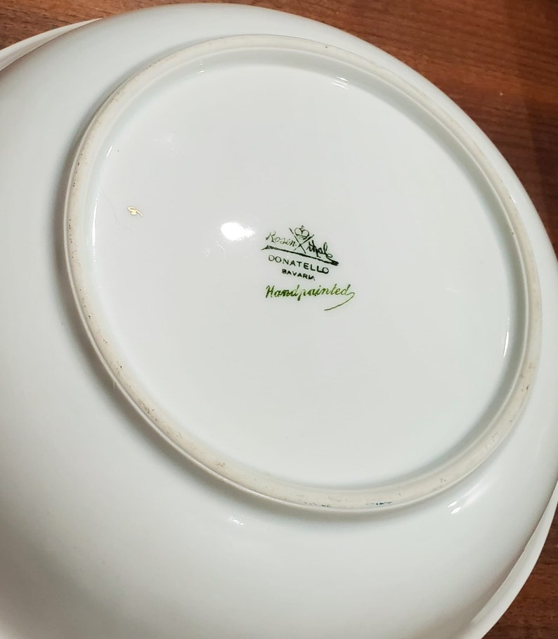 Rosenthal Donatello Bavaria Handpainted Bowl With Roses and Gold Gilt ...