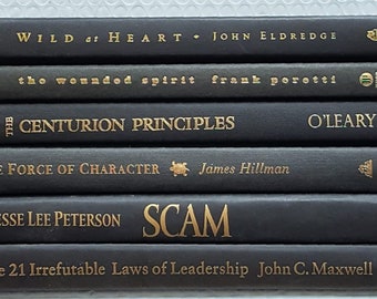 Gold Lettering Books - Etsy