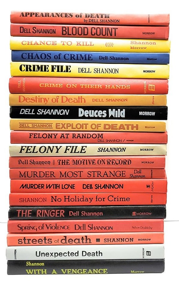 Set of 20 Dell Shannon Mystery books from the 60s 70s and | Etsy