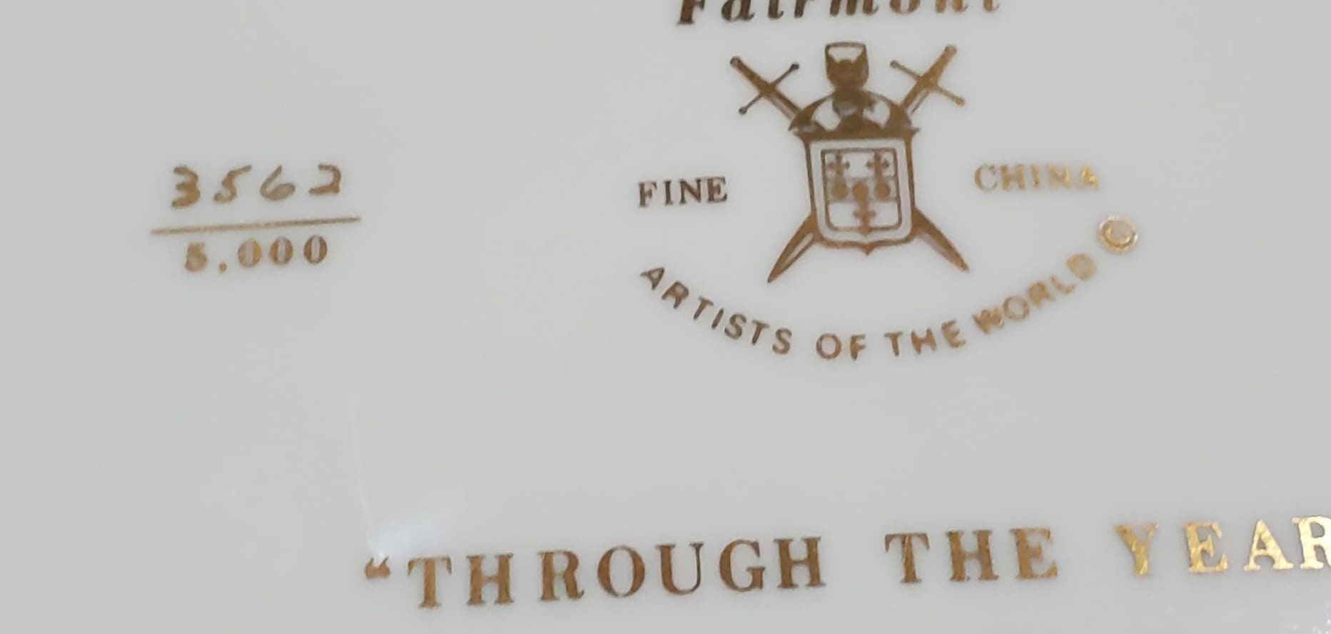 Through the Years Don Ruffin Collector Plate 1977 Fairmont Fine China ...