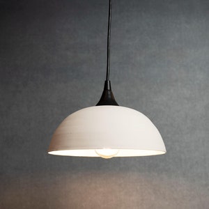 Delicate Porcelain Pendant Light Shade Thin, Lightweight, and Wabi Sabi ...