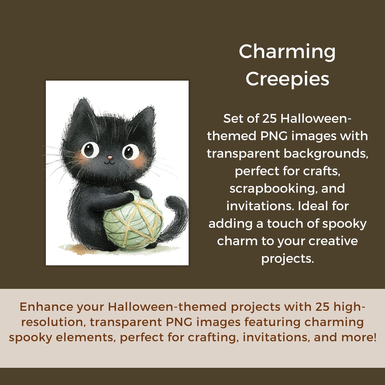 Charming Halloween Clipart Set | 25 Spooky Cute Characters | Instant ...