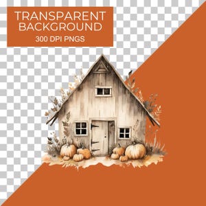 Fall Clipart Set | Autumn Graphics | Pumpkin Farmhouse Wreaths ...