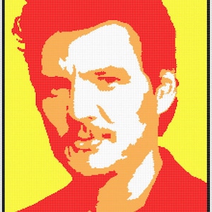 Pedro Pascal Pop Art Cross Stitch Patterns - Etsy