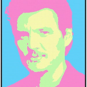Pedro Pascal Pop Art Cross Stitch Patterns - Etsy